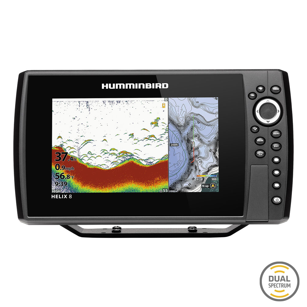 Humminbird Helix 8 Dual Spectrum G3N kaiku/plotteri, sis. anturi ...